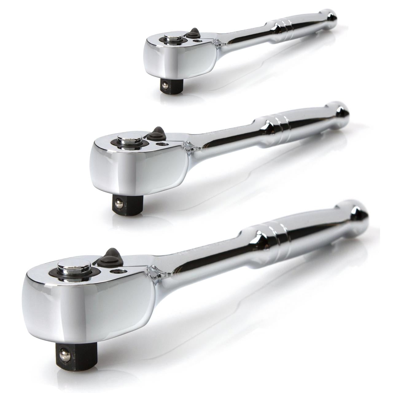 KING Socket Ratchet Handle Set, 72-Tooth, Pear Head (3-Piece Set ...