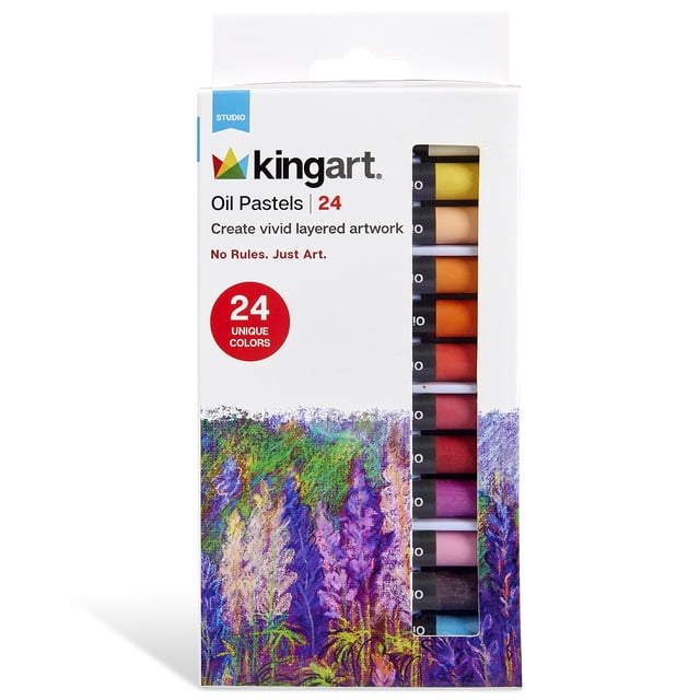 KINGART Artist Oil Pastel Set, 24 Colors - Walmart.com