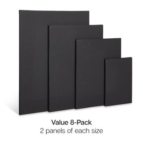 Black Canvas Art Supplies for Painting & DIY Projects | Walmart