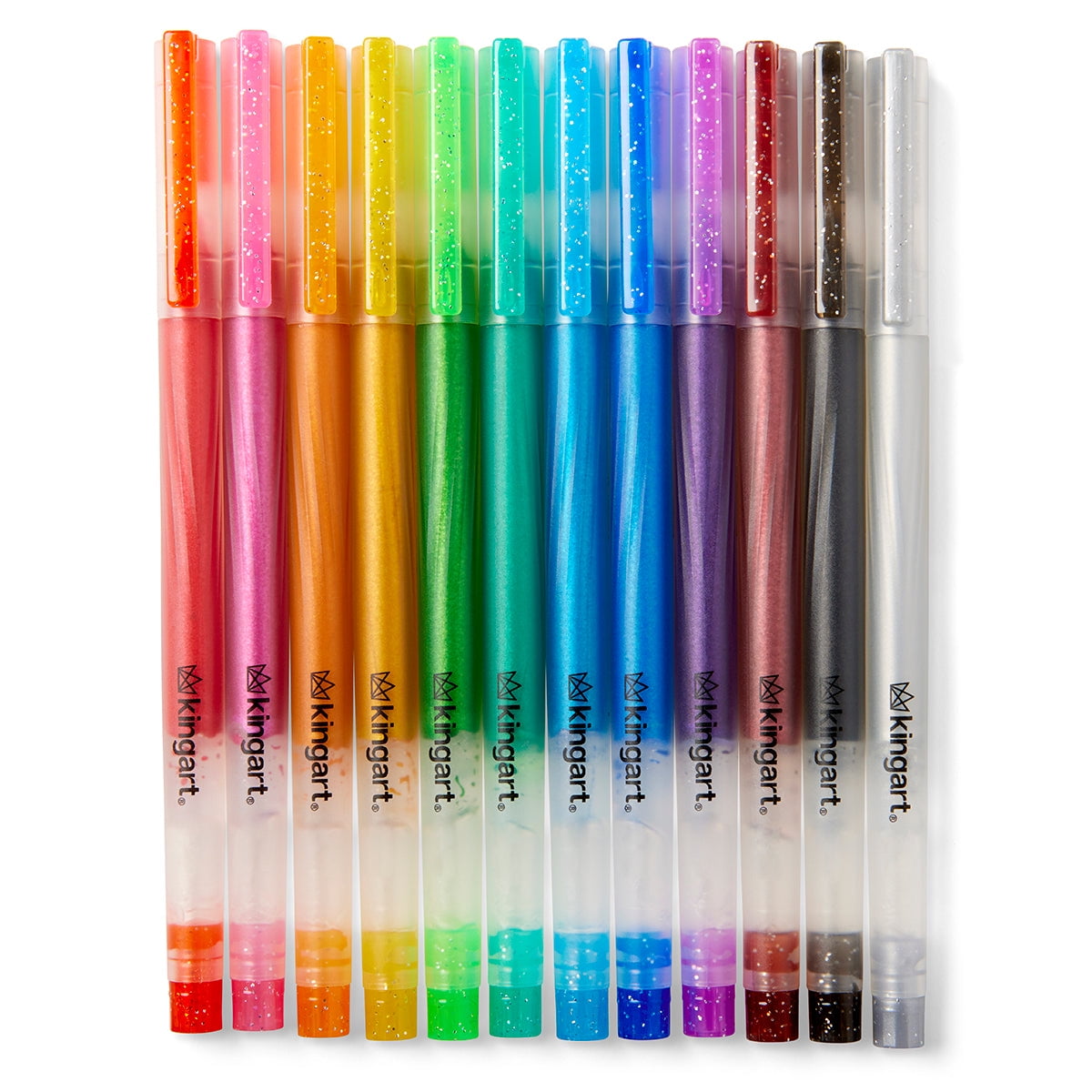 KINGART® Glittering Colored Gel Pens, Scrapbook, Journals, or Drawing ...