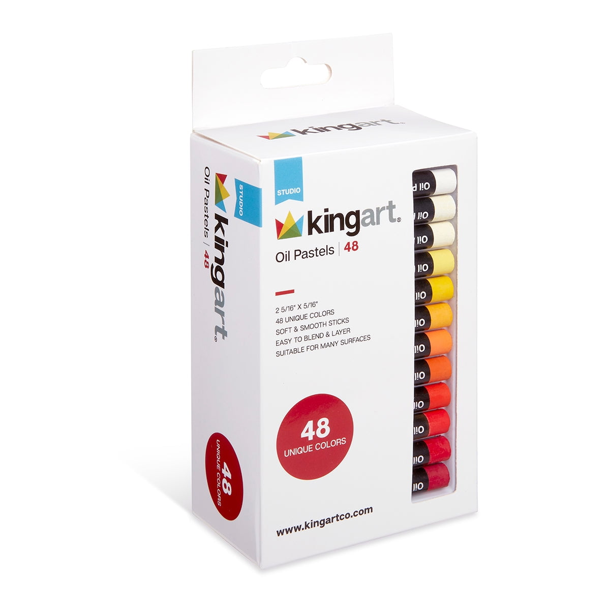 KINGART® Oil Pastels Set, 48 Unique Colors - Walmart.com