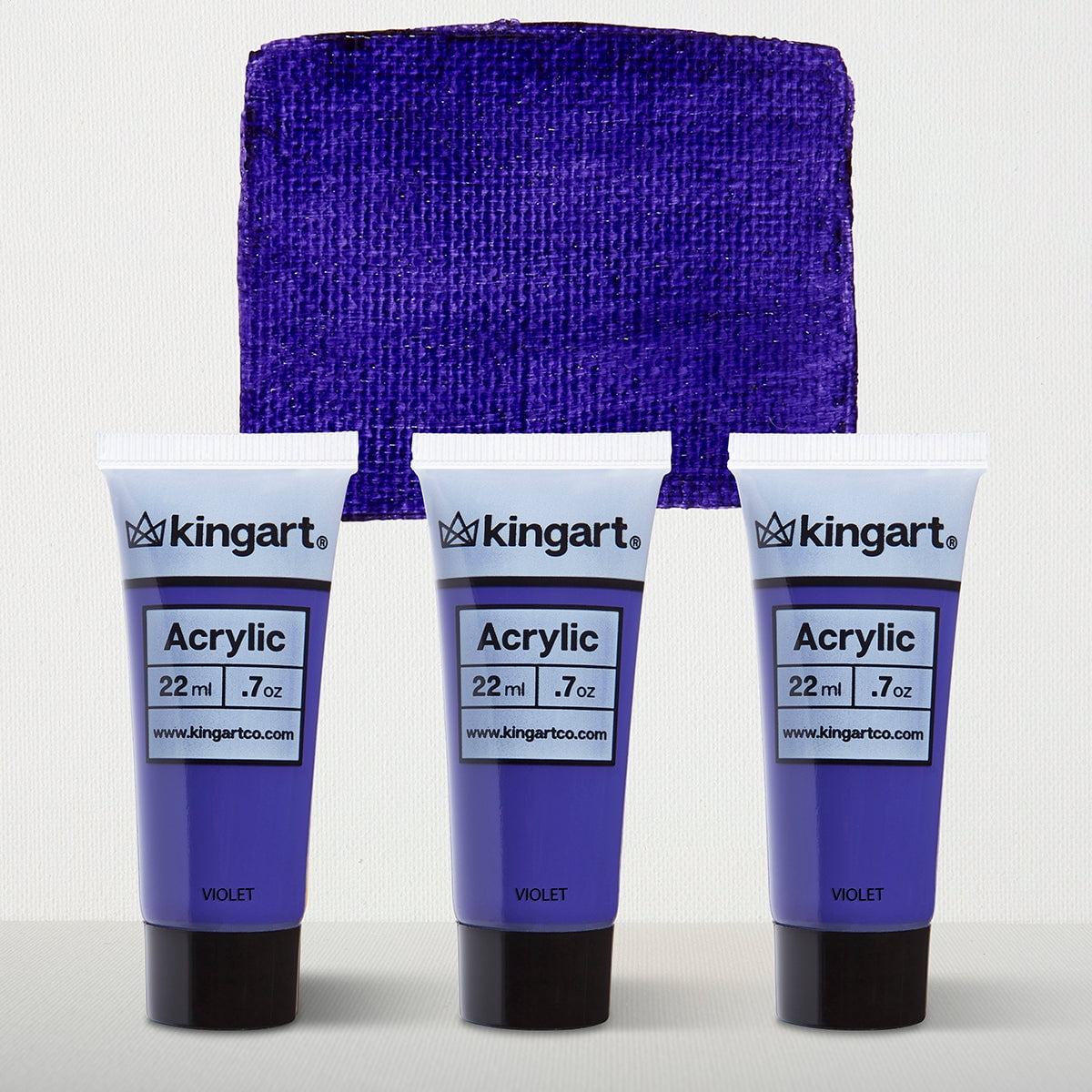 KINGART® PRO Artist Quality Acrylic Paint, 22ml (0.74oz) Tubes, 3 pack ...