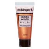 KINGART® PRO Metallic Acrylic Paint Single Colors, 3-Pack Set, 22ml ...