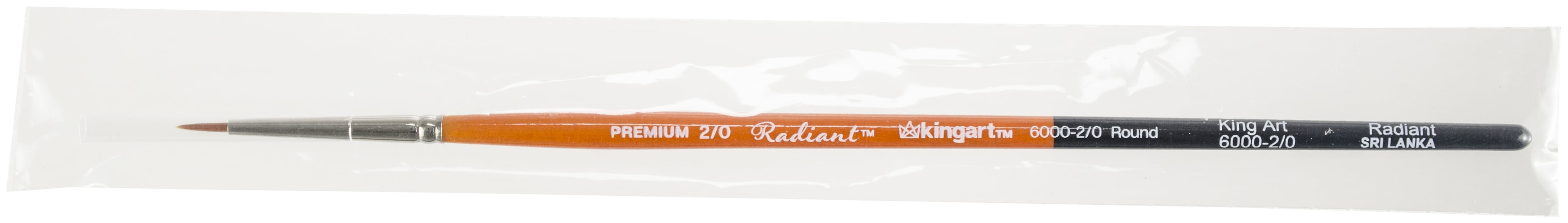KINGART® Radiant™ 6000 Round Series Premium Golden Synthetic Brushes ...