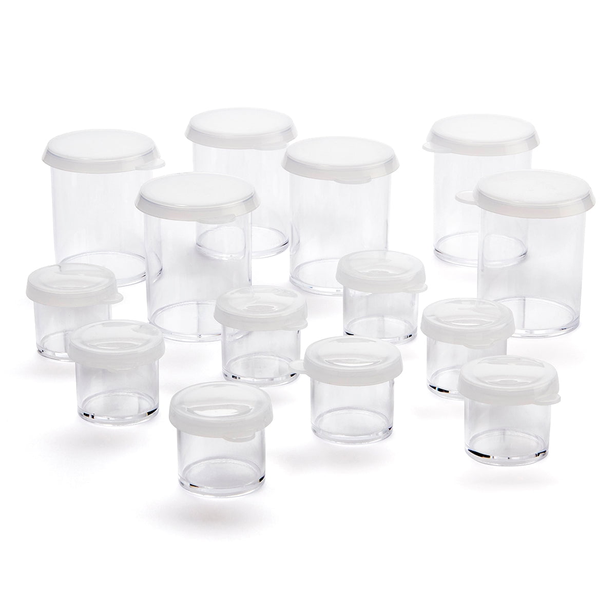 KINGART® Studio Multipurpose Plastic Storage Cups, Set of 14 - Walmart.com
