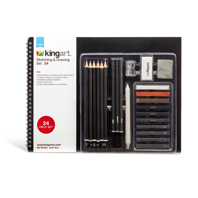 Sketching & Drawing Combo, Hardcover Book & 26 pc Pencil Set - Walmart.com