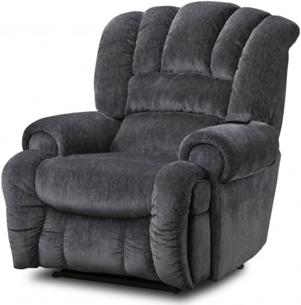 KINGCOMFORT King of Comfort Hercules Big Man Power Wallsaver Recliner, 48H x 45W x 47D inches ...