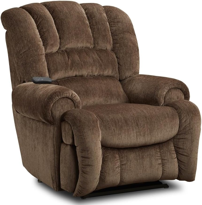 KINGCOMFORT King of Comfort Hercules Big Man Power Wallsaver Recliner, 48H x 45W x 47D inches ...