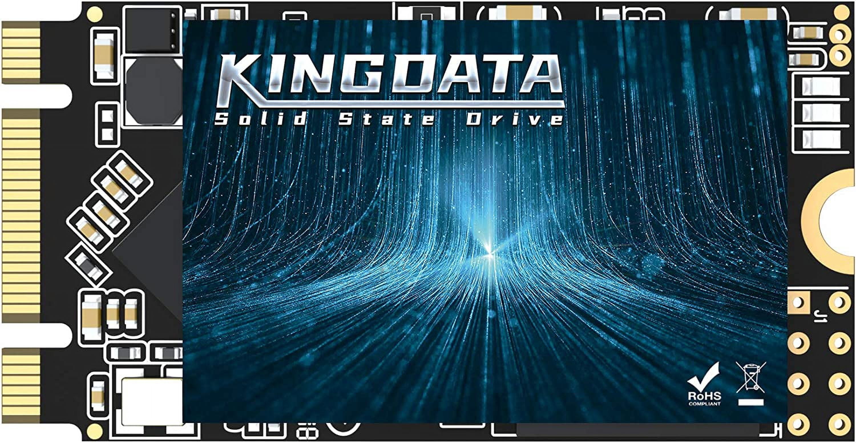 Kingdata M.2 2242 SSD 256GB SATA III 6Gb/s, High-Performance Solid State Drive for Desktop ...