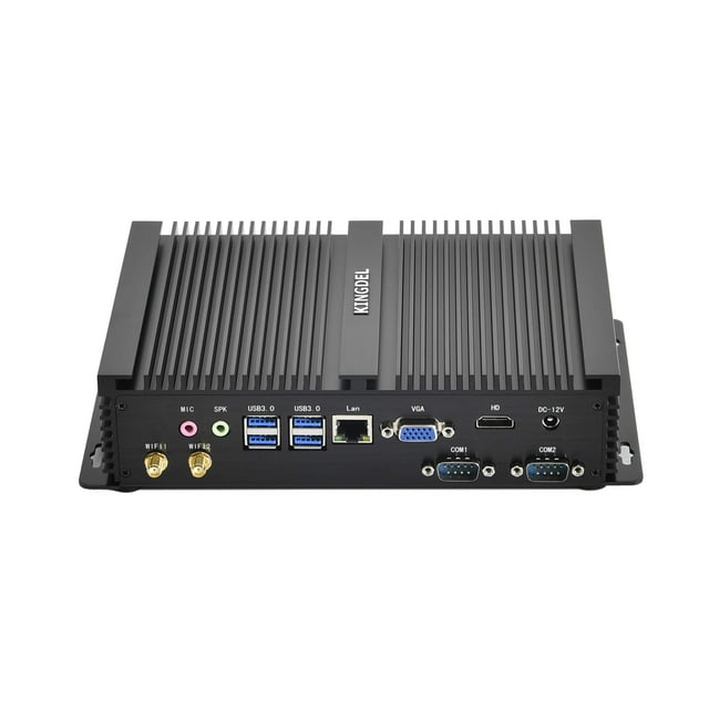 KINGDEL Fanless Industrial Computer, Mini PC, core i7 8th Gen. CPU, 16GB RAM 512GB NVMe SSD ...