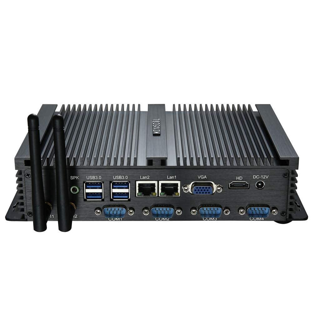 KINGDEL Powerful Mini Desktop Computer, Fanless Industrial PC, Core i5 ...