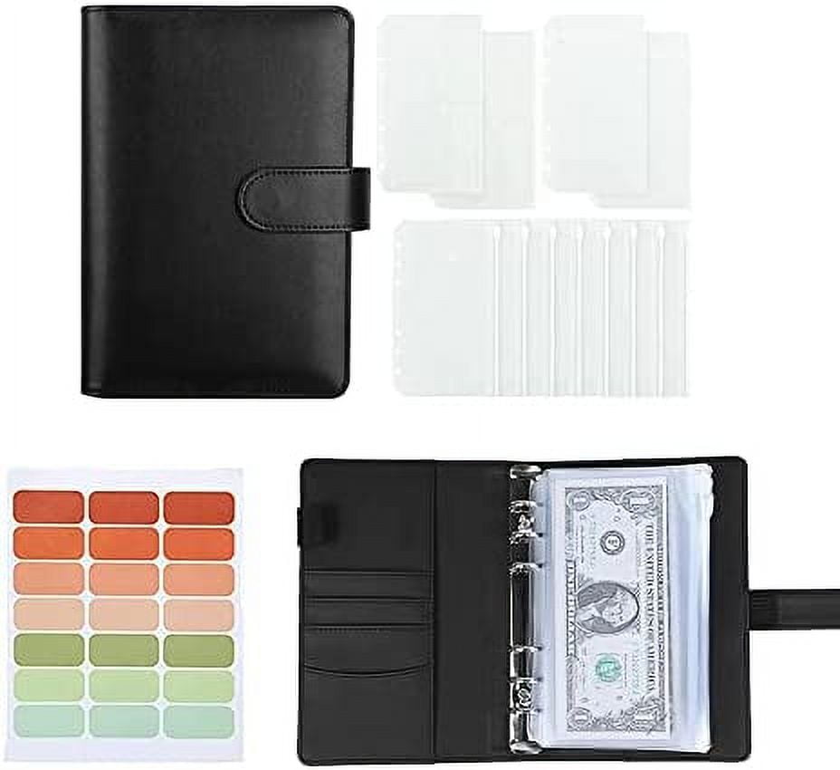 KINGDOM SOLUTIONS Black A6 Budget Binder - and 12 Transparent PVC ...