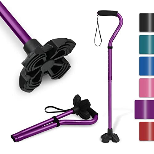 KINGGEAR Walking Cane for Women & Men, Lightweight & Sturdy Offset ...