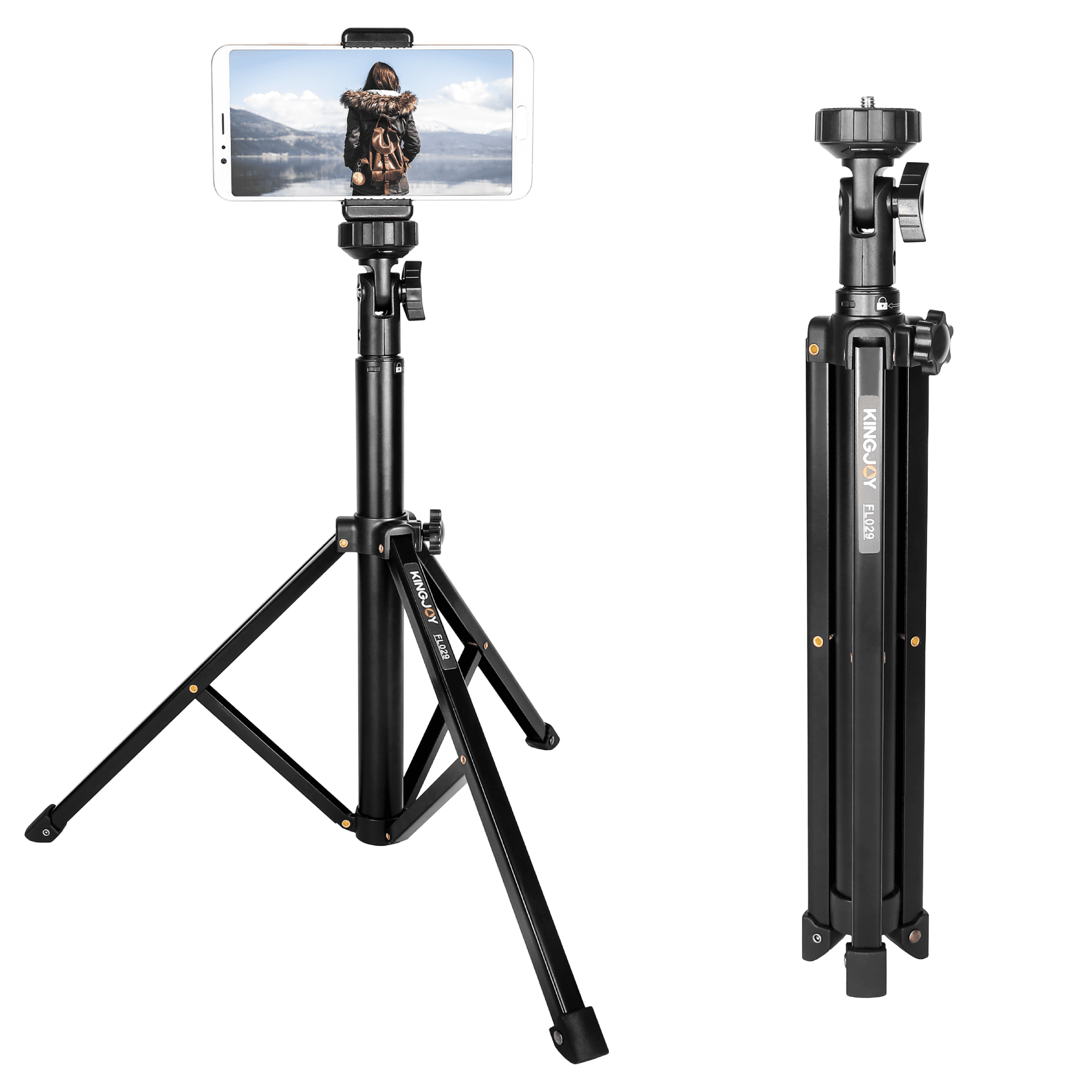 KINGJOY 144cm Light Stand Photography Aluminum Alloy Flash Holder ...