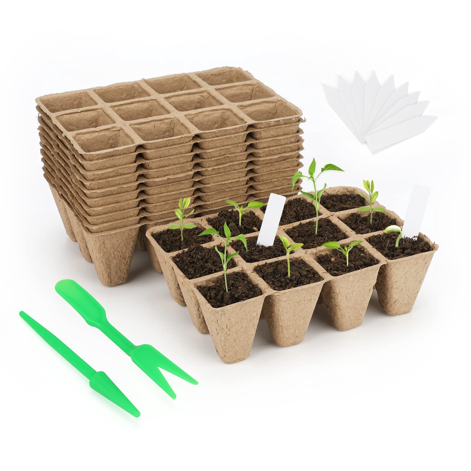 KINGLAKE 20 Pack 240 Cells Seed AIS1 Starter Peat Pots,Seed Starter ...