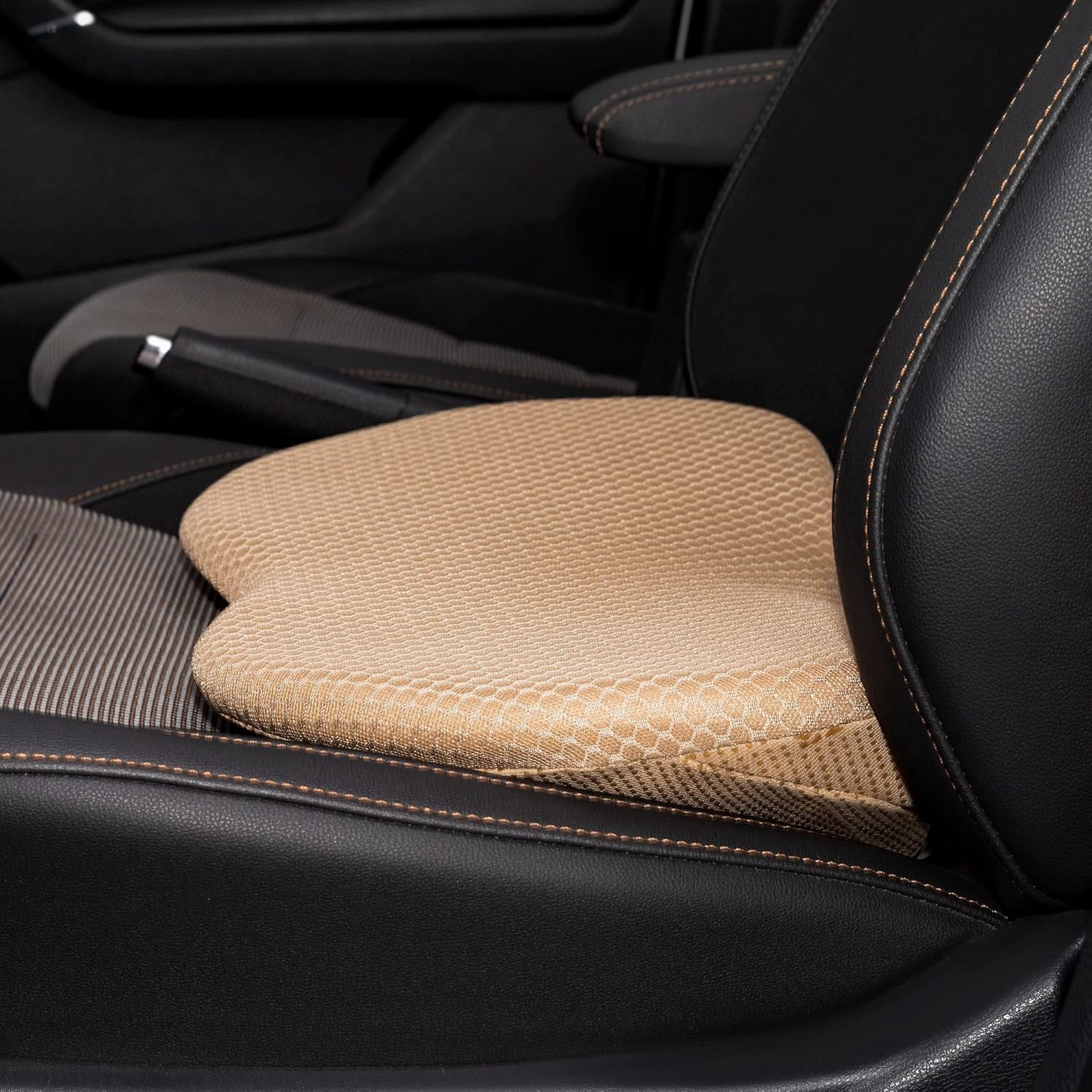 KINGLETING Car Seat Cushion, Memory Foam Seat Pad, 3.5 inch Beige ...