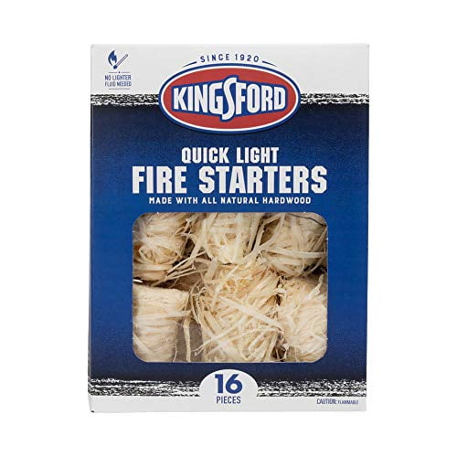 Kingsford Fire Starters 16 Count for Grill Chimney Firewood and Smoke ...