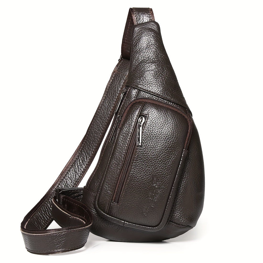 KINGSS Classic Sling Bag Solid Color Textured Fancy Pack Minimalist ...