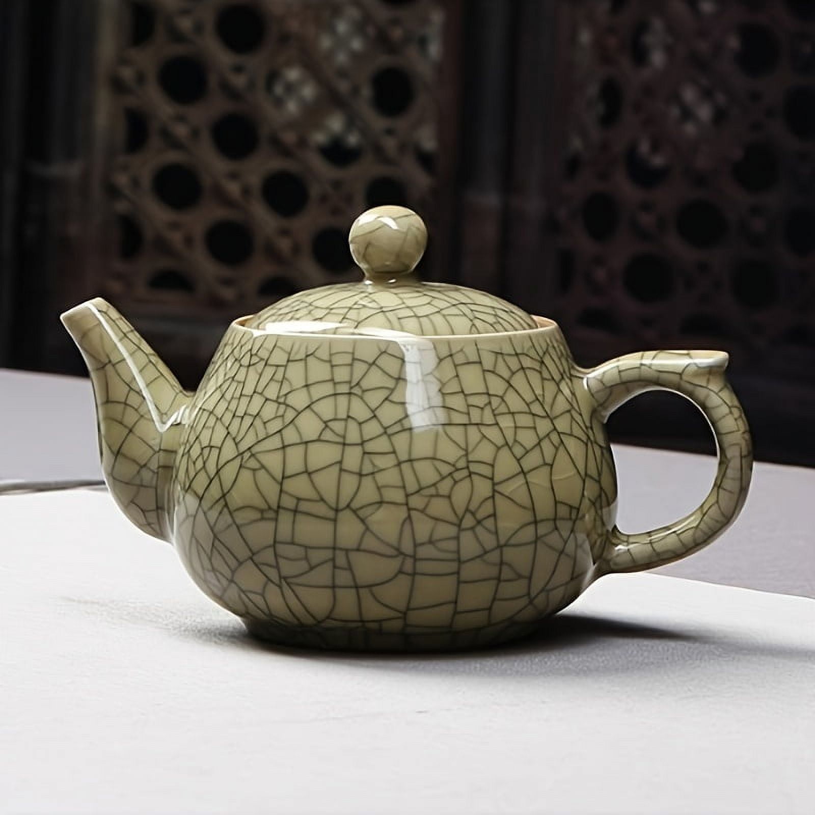 KINGSS Handcrafted Longquan Celadon Ceramic Teapot 9.13oz - Traditional ...