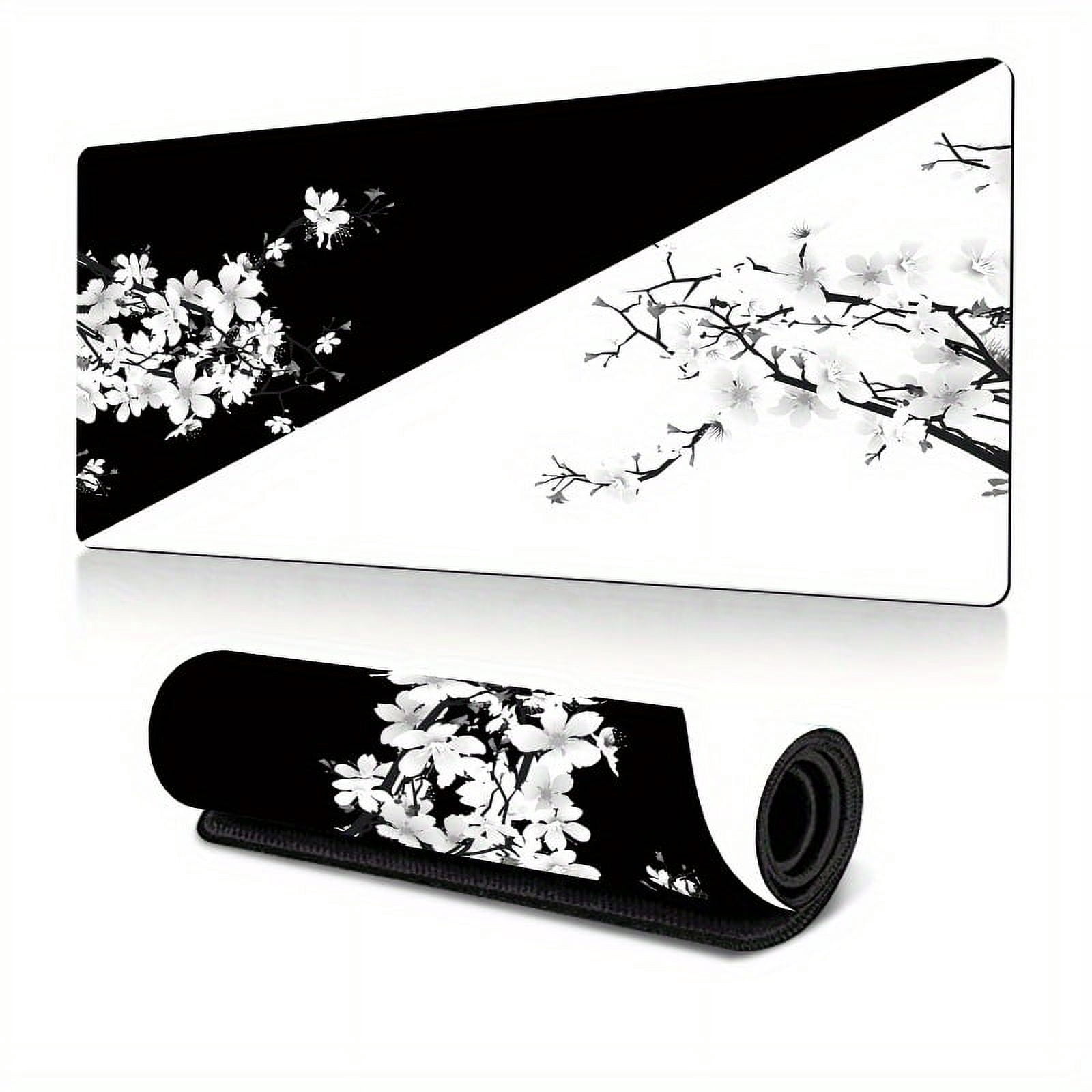 KINGSS Large Anti-slip Ink Cherry Blossom Series Mouse Pad Office Desk ...