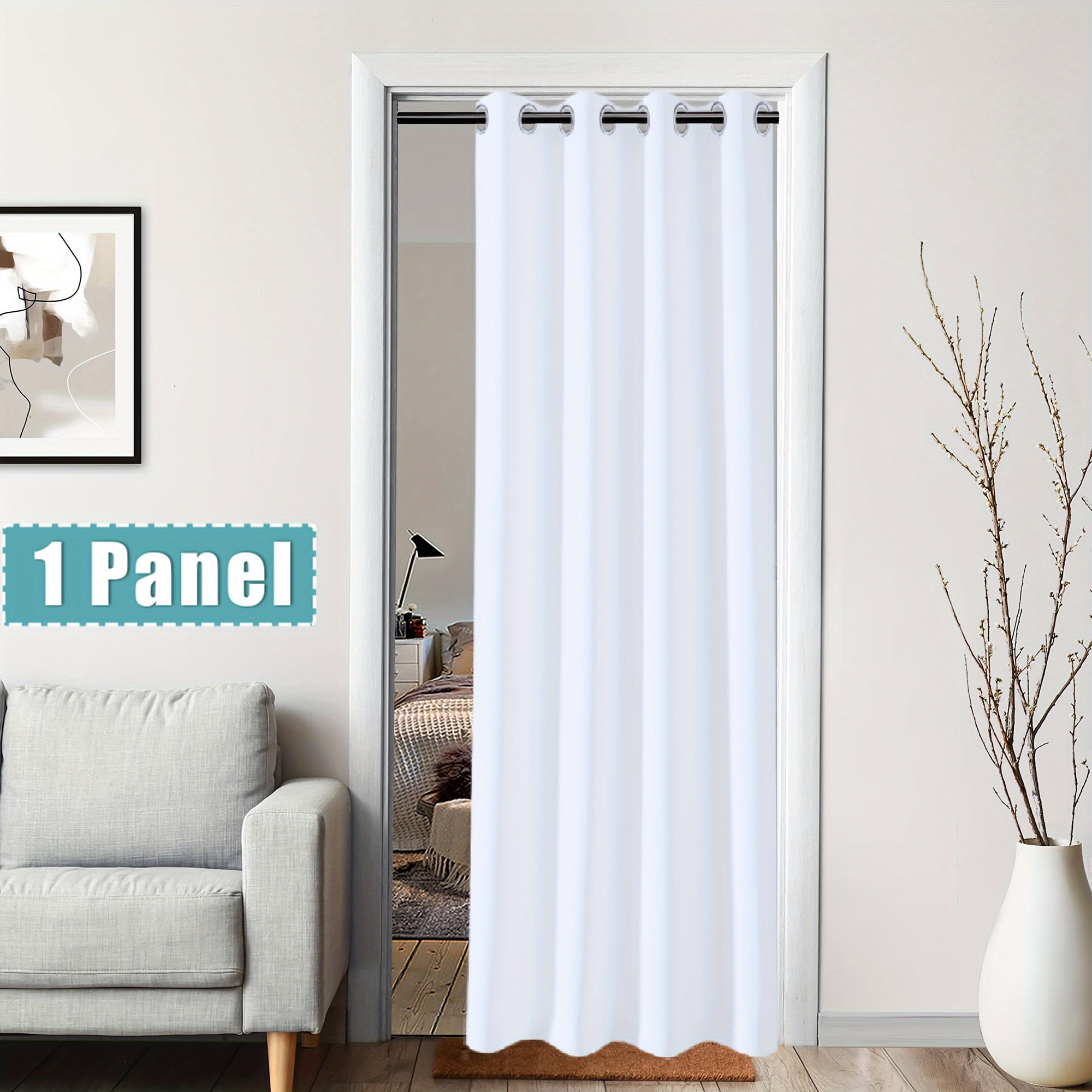 KINGSS Panel Room Divider Curtains - Blocks Out Light and Noise Energy ...