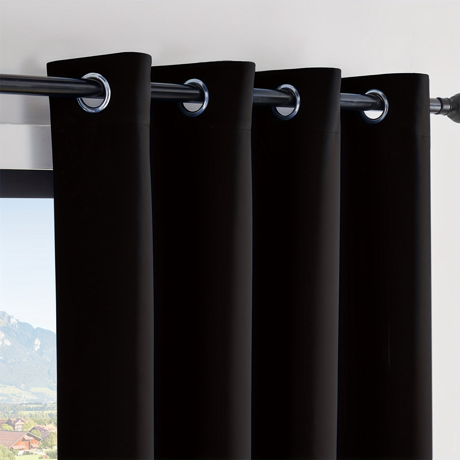 KINGSS Panels Total Shade Patio Door Curtain Heavy-Duty Full Light ...