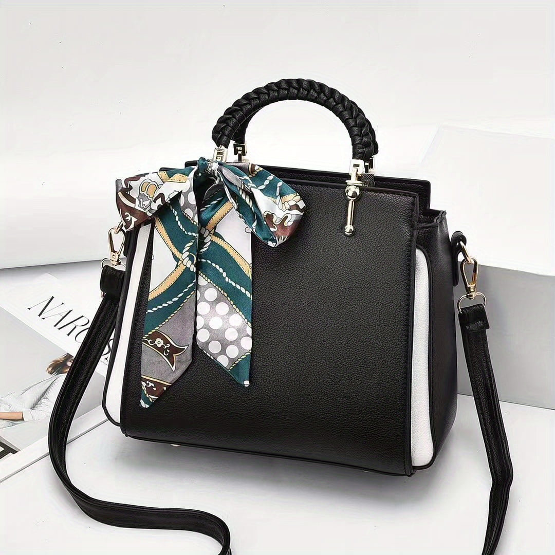 KINGSS Top Handle Satchel Bag Trendy Crossbody Bag Women‘s Casual ...