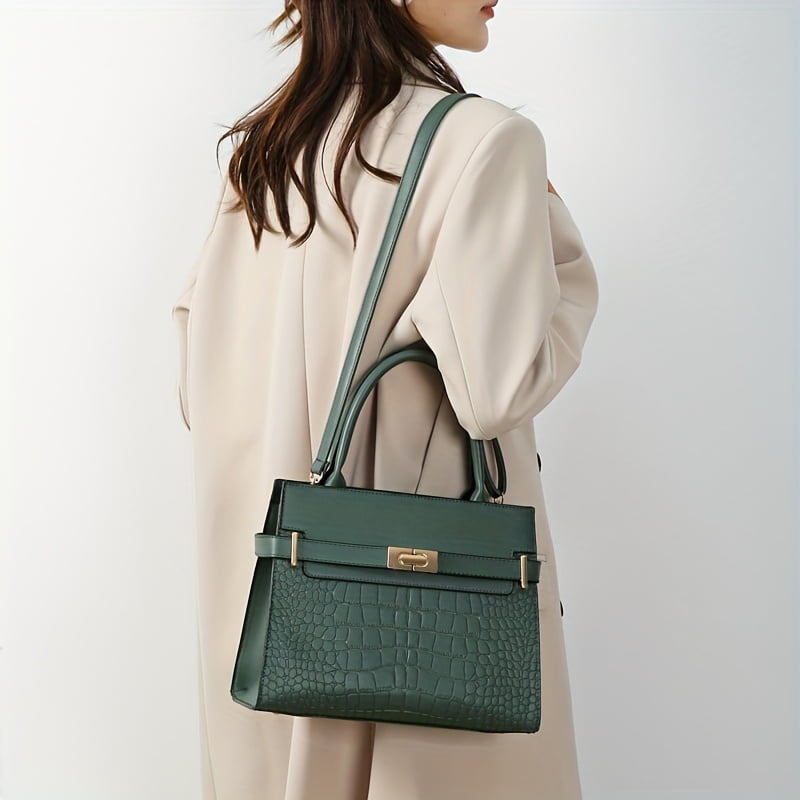 KINGSS Versatile Tote Bag Solid Color Large Capacity Handbag Portable ...