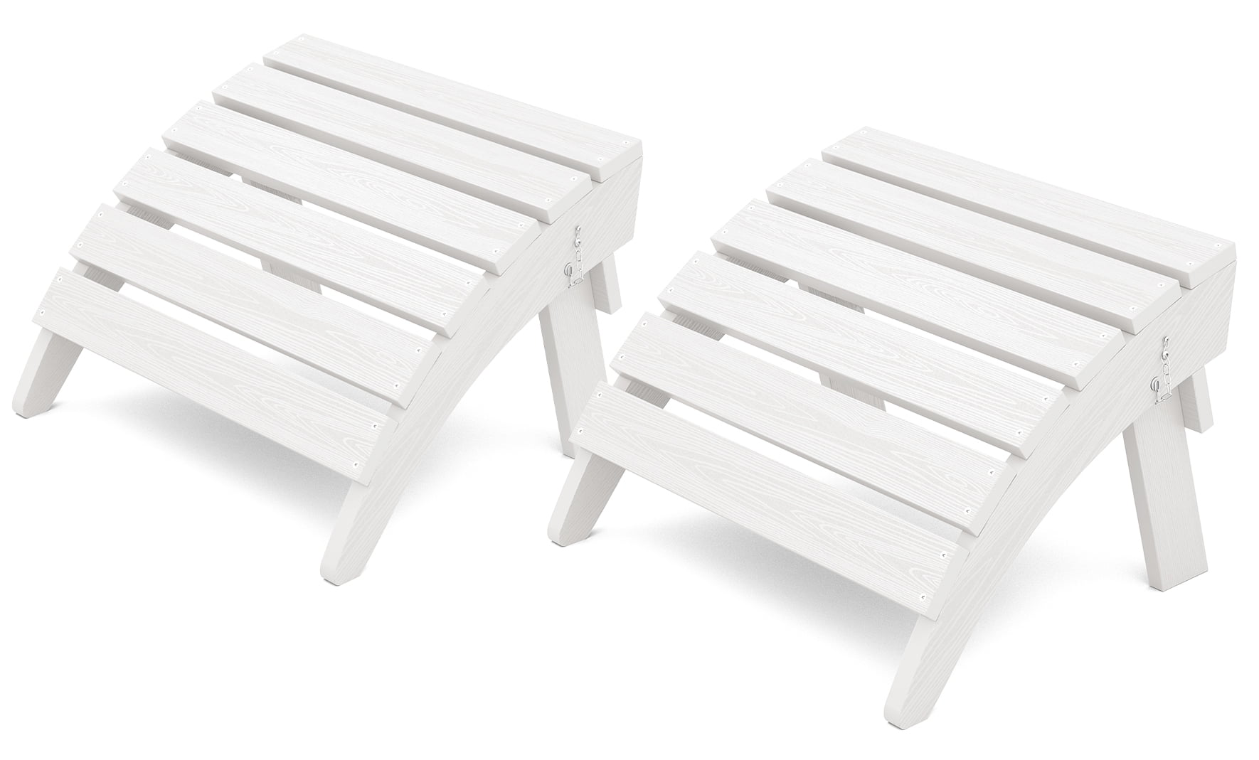 KINGYES Adirondack Ottoman Folding, Outdoor Foot Rest, Plastic ...