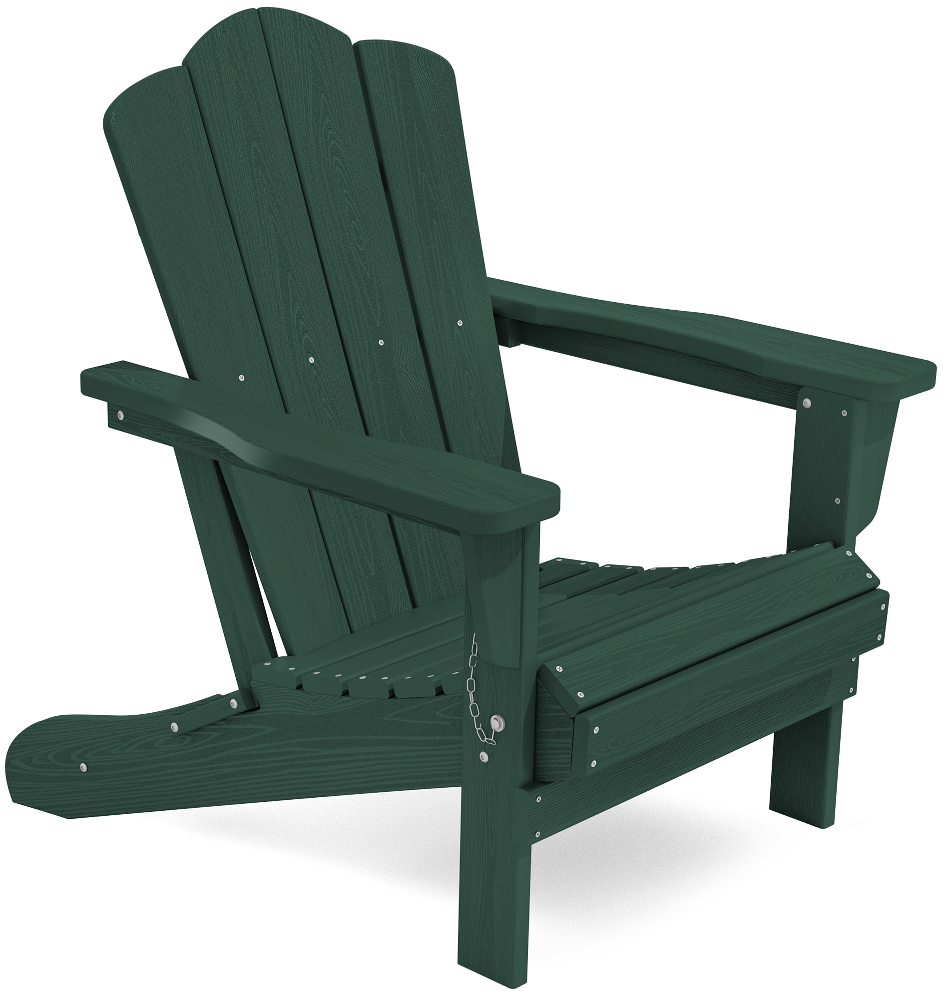 KINGYES Folding Adirondack Chair, HDPE All-Weather Folding Adirondack ...