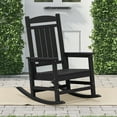 KINGYES HDPE Rocking Chairs Outdoor, Patio Rocking Chairs for Deck Lawn ...