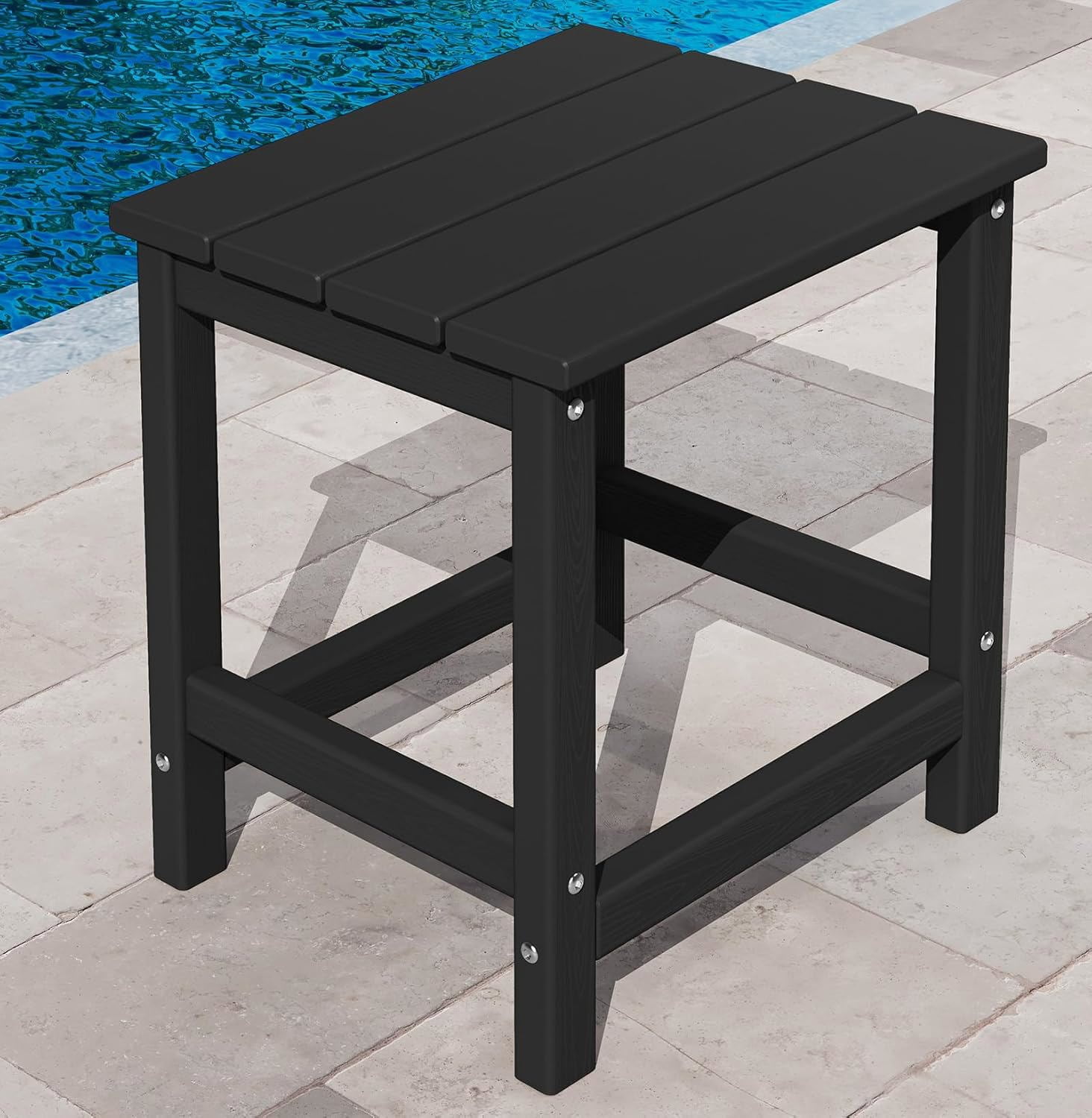 KINGYES Outdoor Side Table, Small Outdoor Table for Patio, Adirondack ...