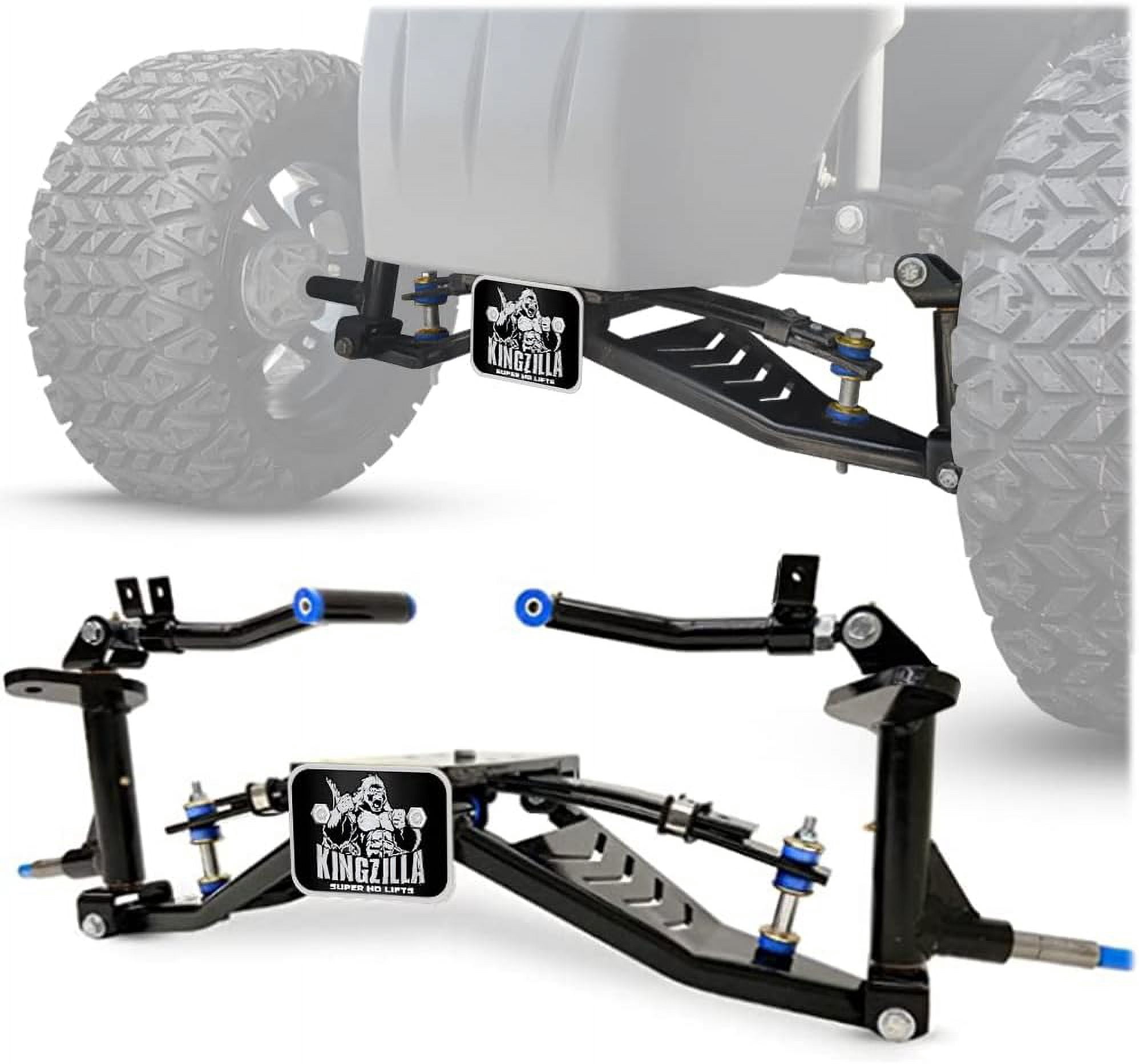 KINGZILLA Super HD 6" Double A-Arm Kingpin Lift Kit - Fits E-Z-GO RXV ...
