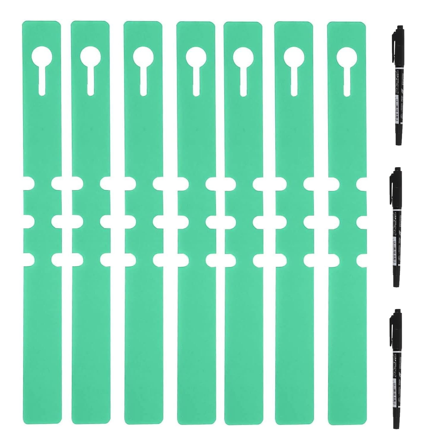 KINJOEK 1200 PCS Green Plant Labels Tags, Adjustable Wrap Around ...