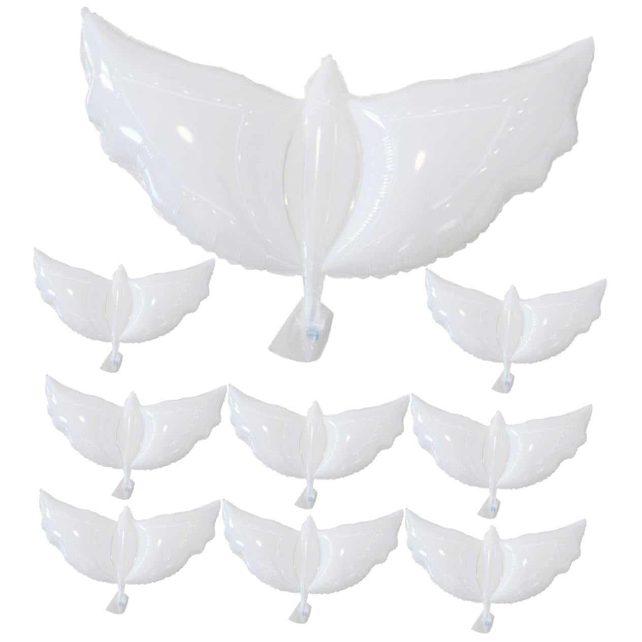 KINNO 10pcs Peace Dove Balloon Dove Memorial Balloons Giant Bird ...
