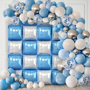 BalsaCircle 10 Metallic Blush 43x11" Double Row Square Mylar Foil ...