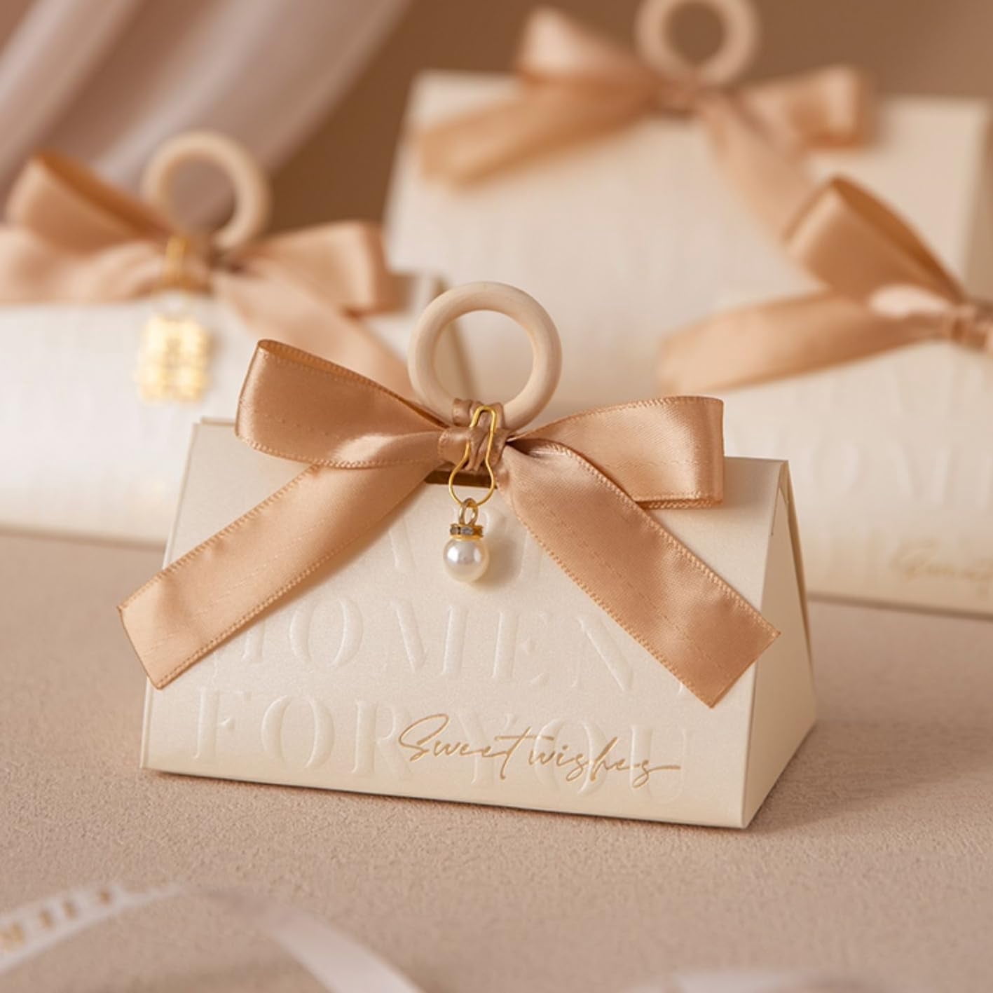 KINNO 15 Pcs Favor Boxes Gift Wrap Boxes White Gift Box 5"x 3" For ...