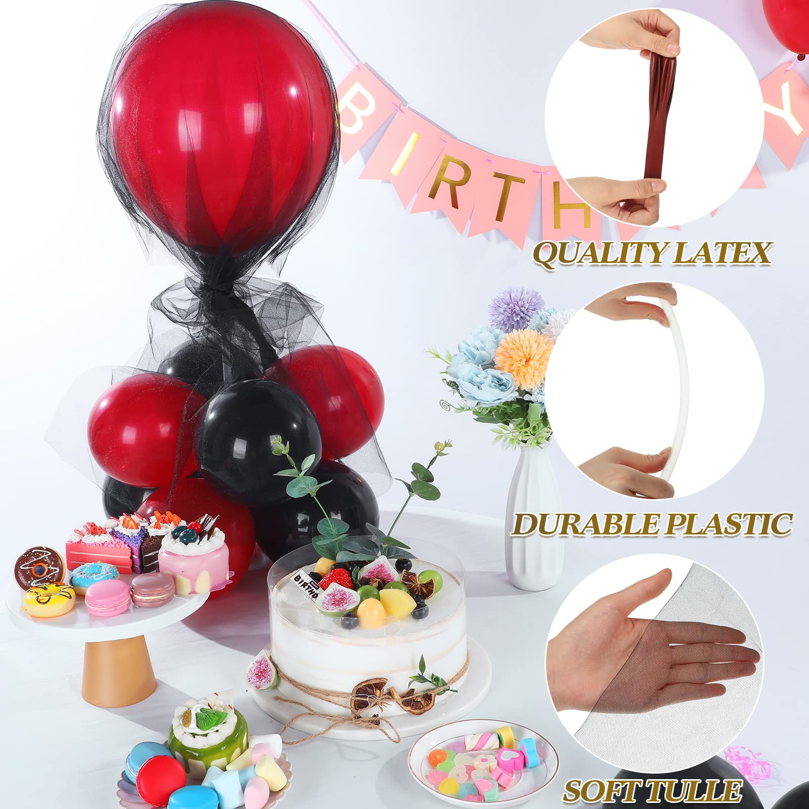 KINNO 8 Set Table Centerpieces Balloons Stand Kit, Table Balloon Stand ...