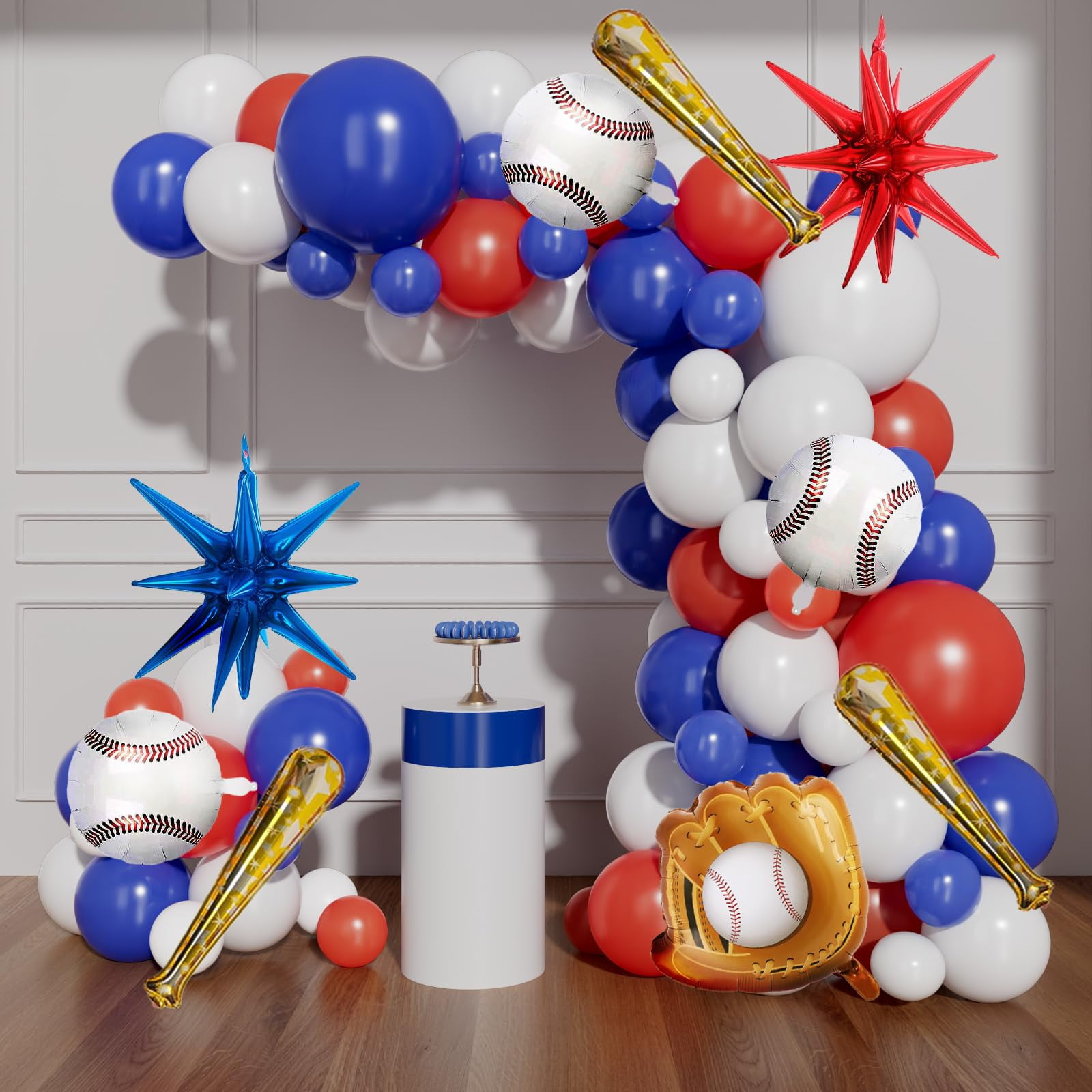 KINNO Baseball Balloon Garland Arch Kit with Baseball Glove Baseball ...