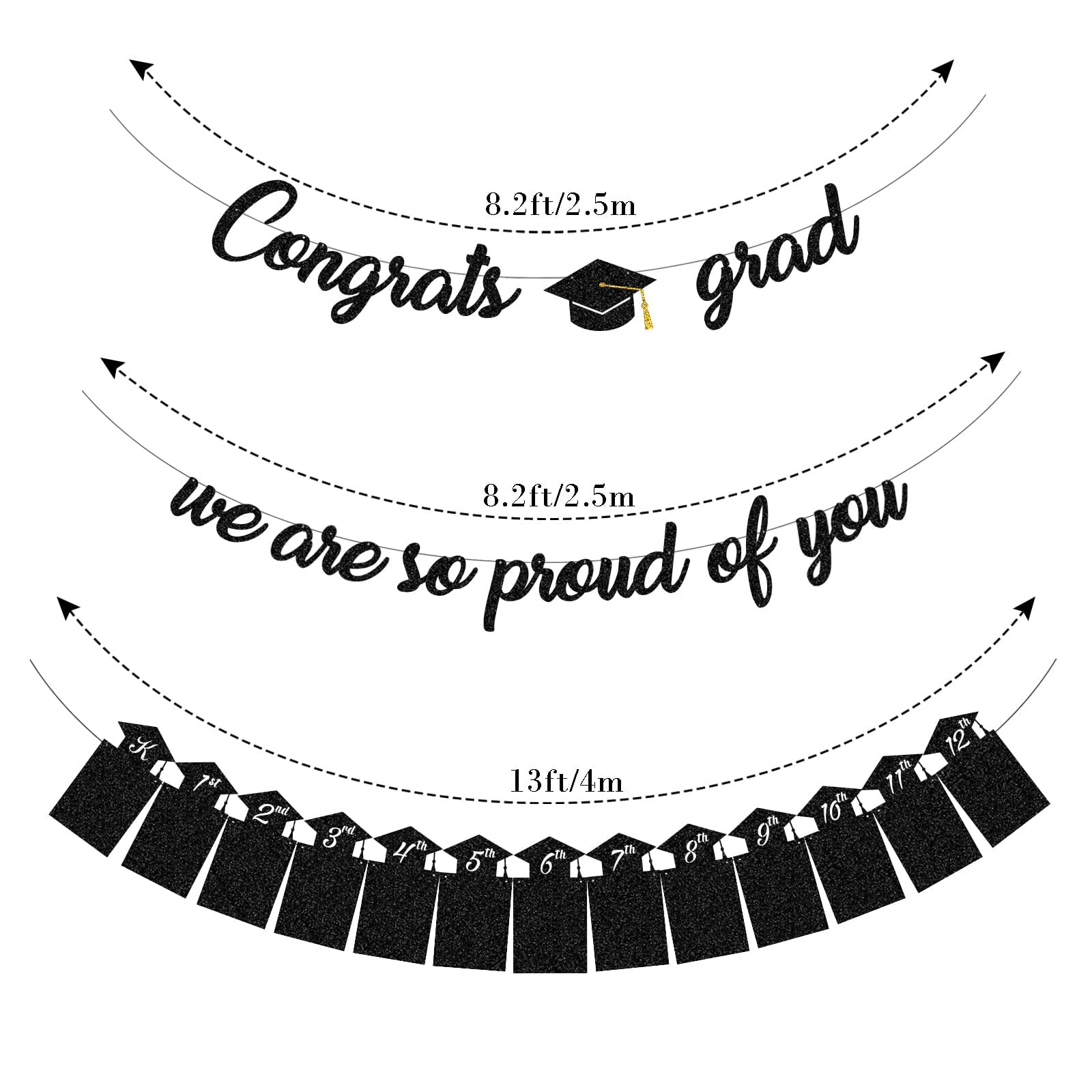 KINNO Graduation Decorations Class of 2025 Party Supplies - Congrats ...