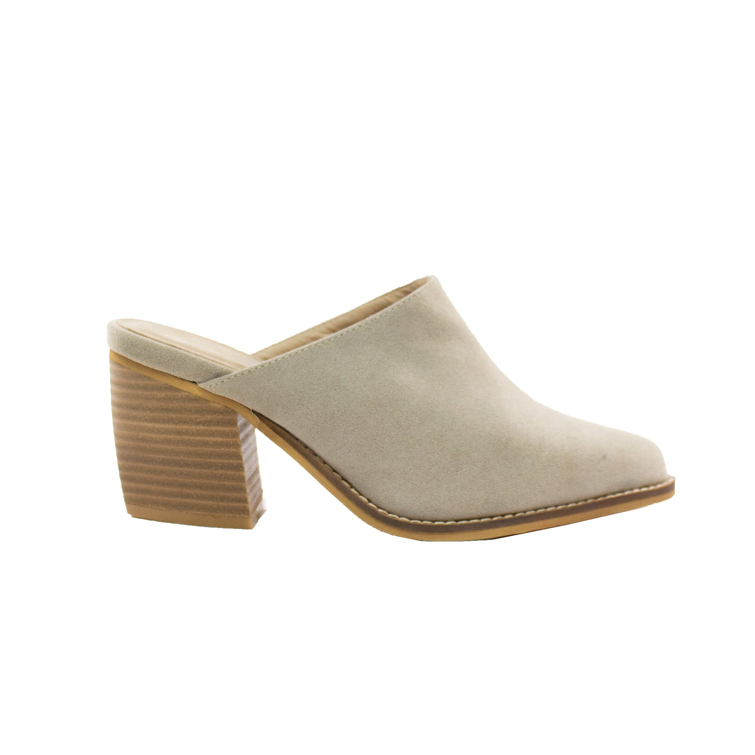 KINODAY Snake & Cow Print Mules - Chunky Stacked Heel Pointy Toe Slip ...