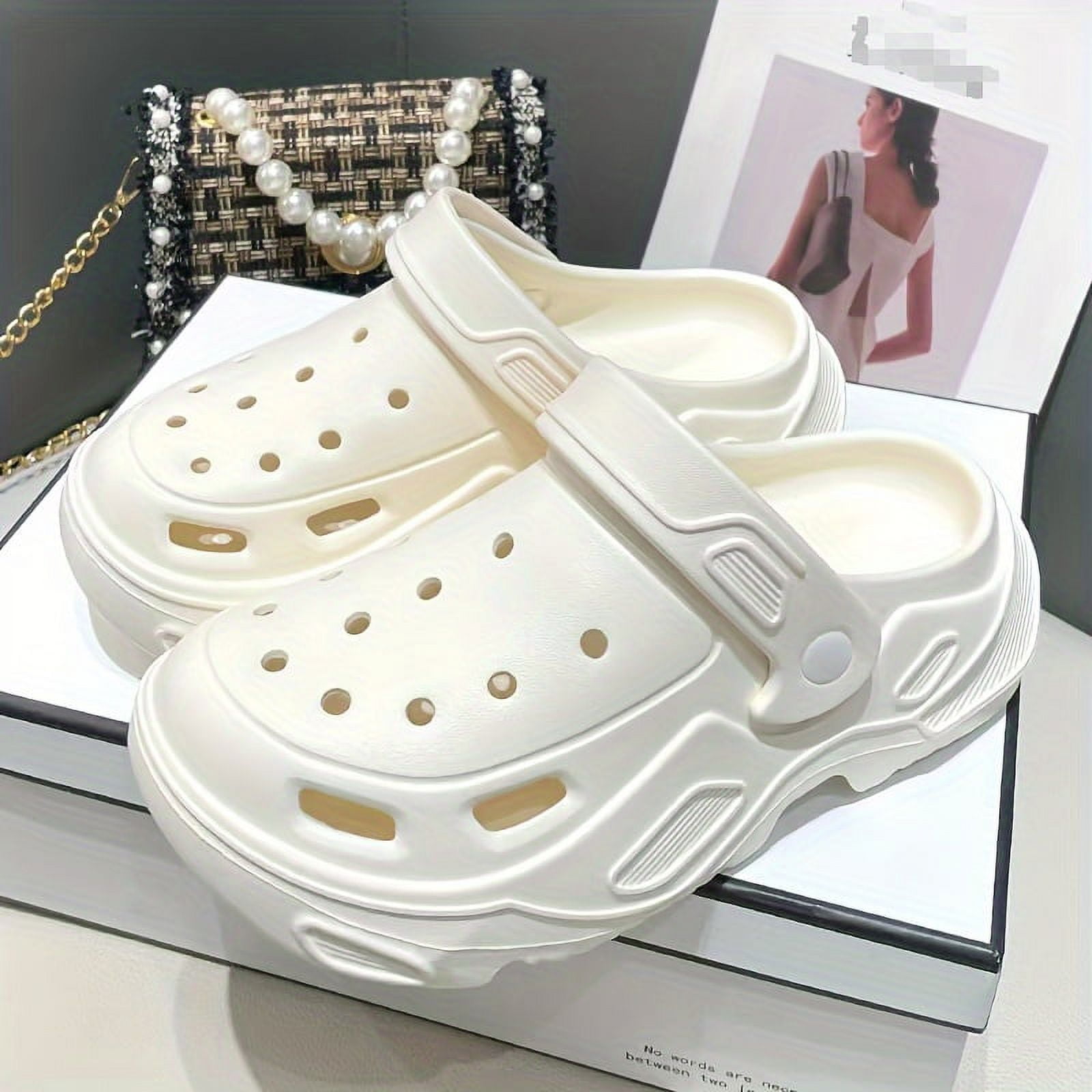 KINODAY Sole Platform EVA Clog Slides - Comfortable Round Toe Slip-On ...