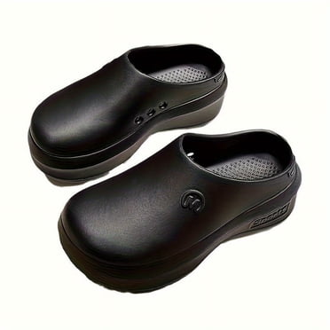 Panda Superstore Japanese Style Wooden Clogs Womens Blue & White ...