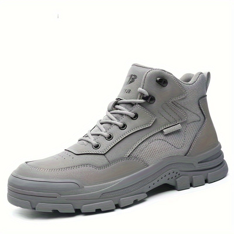 KINODAY Solid Color Steel Toe & Puncture Proof Safety Shoes Comfy Non ...