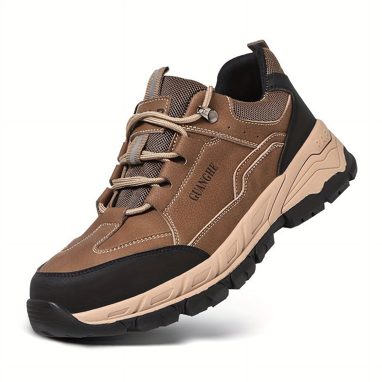 KINODAY Trendy Color Block Steel Toe & Puncture Proof Safety Shoes ...