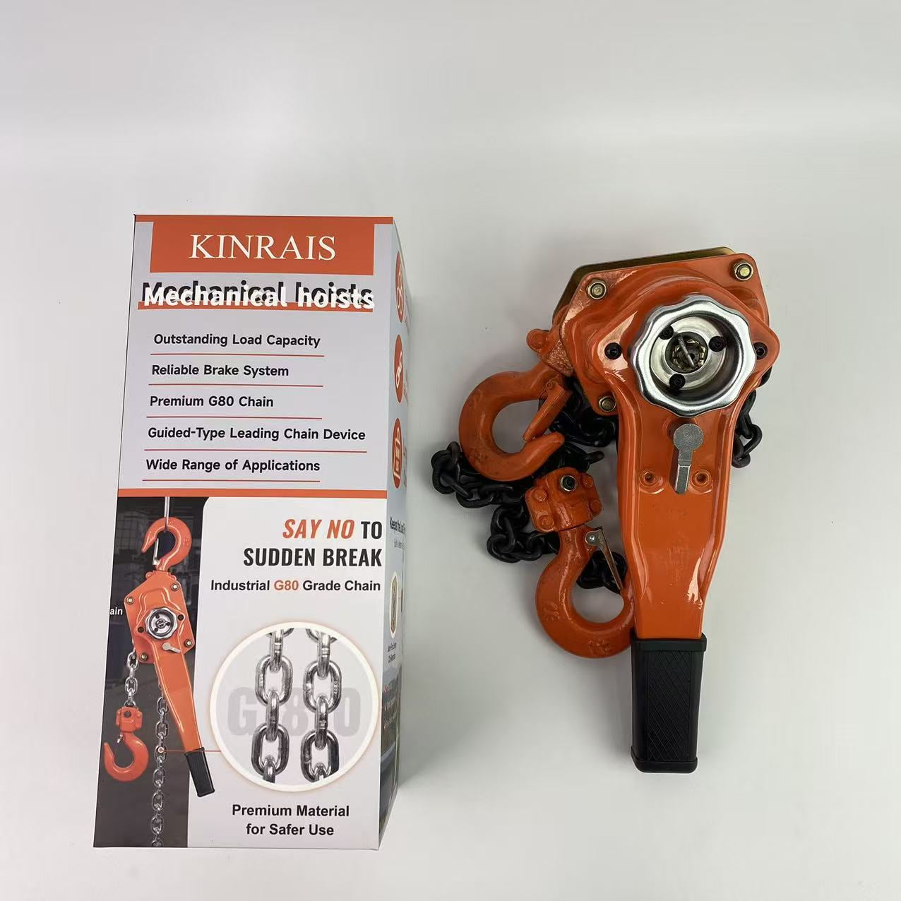 KINRAIS Mechanical hoists,Manual Lever Chain Hoist, 3 Ton 6600 lbs ...