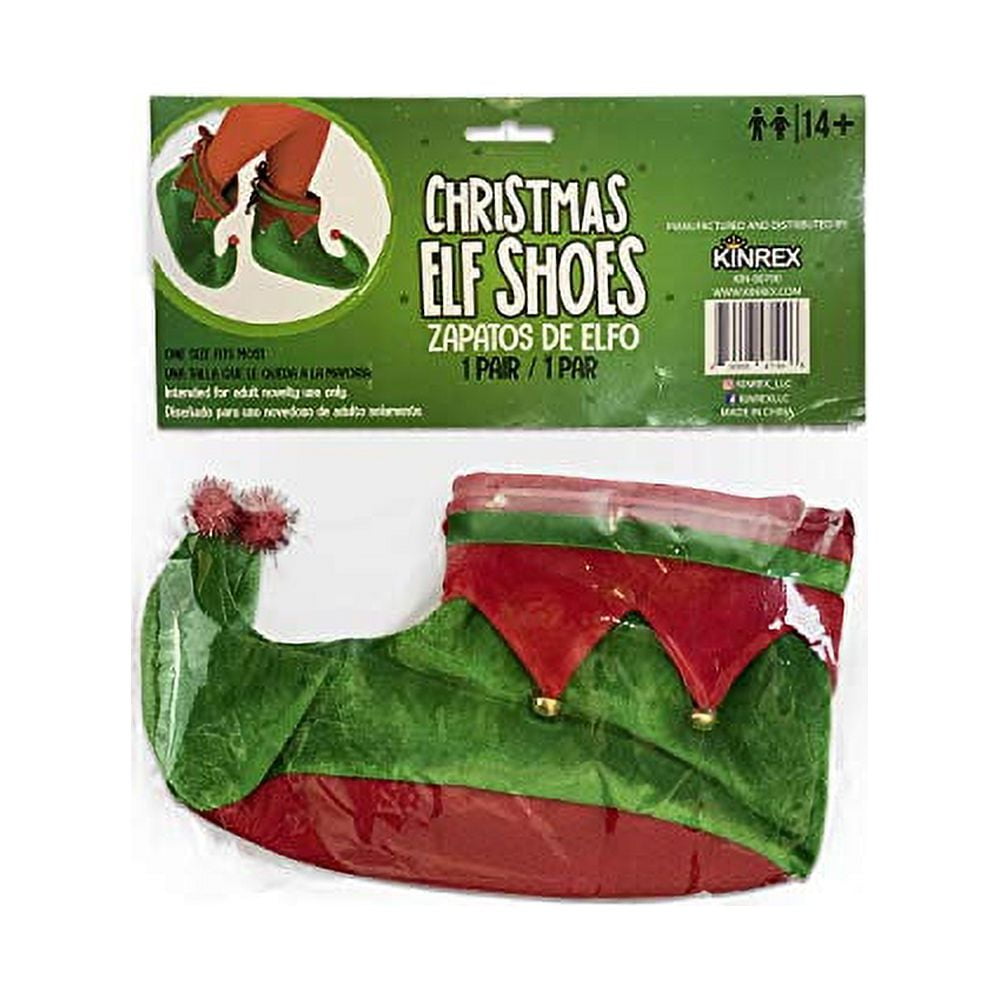 KINREX Christmas Elf Shoes Costume - Plush Elf Shoes for Kids and ...