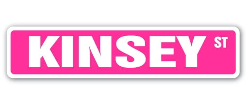 KINSEY Street Sign Childrens Name Room Sign | Indoor/Outdoor | 30" Wide ...