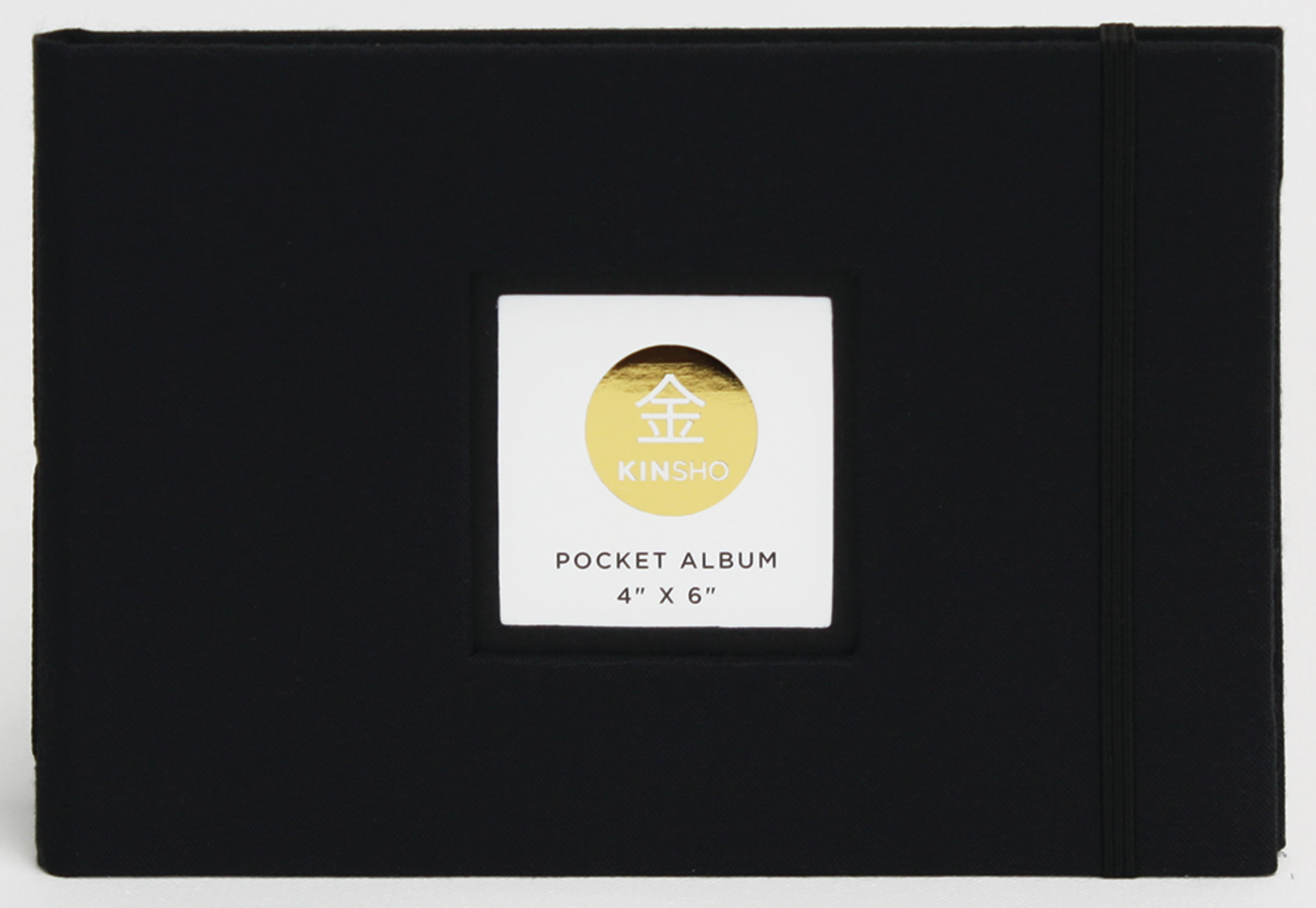 KINSHO Pocket Album, 4 in x 6 in, Black - Walmart.com