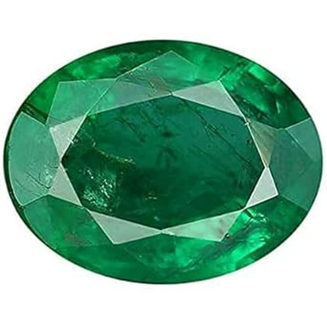 KINSHU GEMS Gems 8.25 Carat Zambian Super Quality Natural Emerald Stone with Lab Certified Card ...